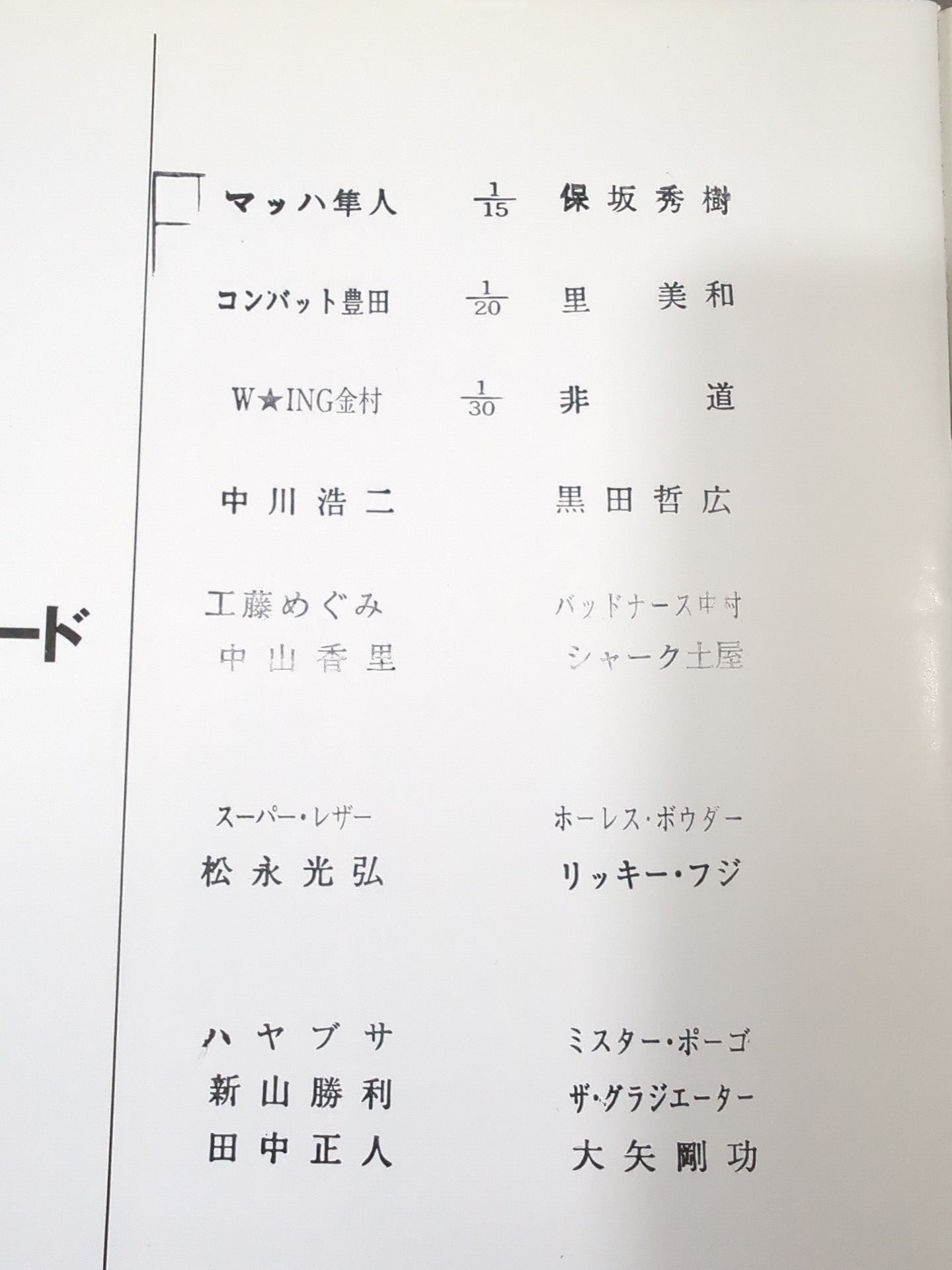 FMW OFFICIAL GUIDE BOOK 1995 – 闘道館